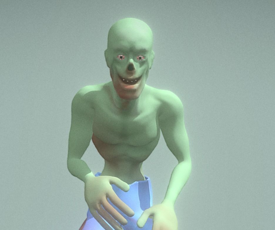 3D model Zombie - Male - Animated VR / AR / low-poly | CGTrader