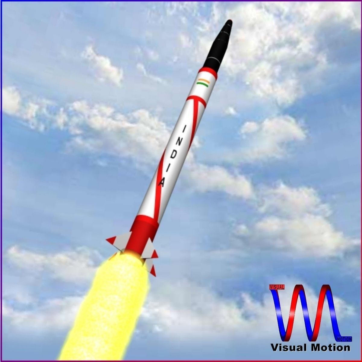 3D model AGNI-I Ballitic Missile VR / AR / low-poly | CGTrader