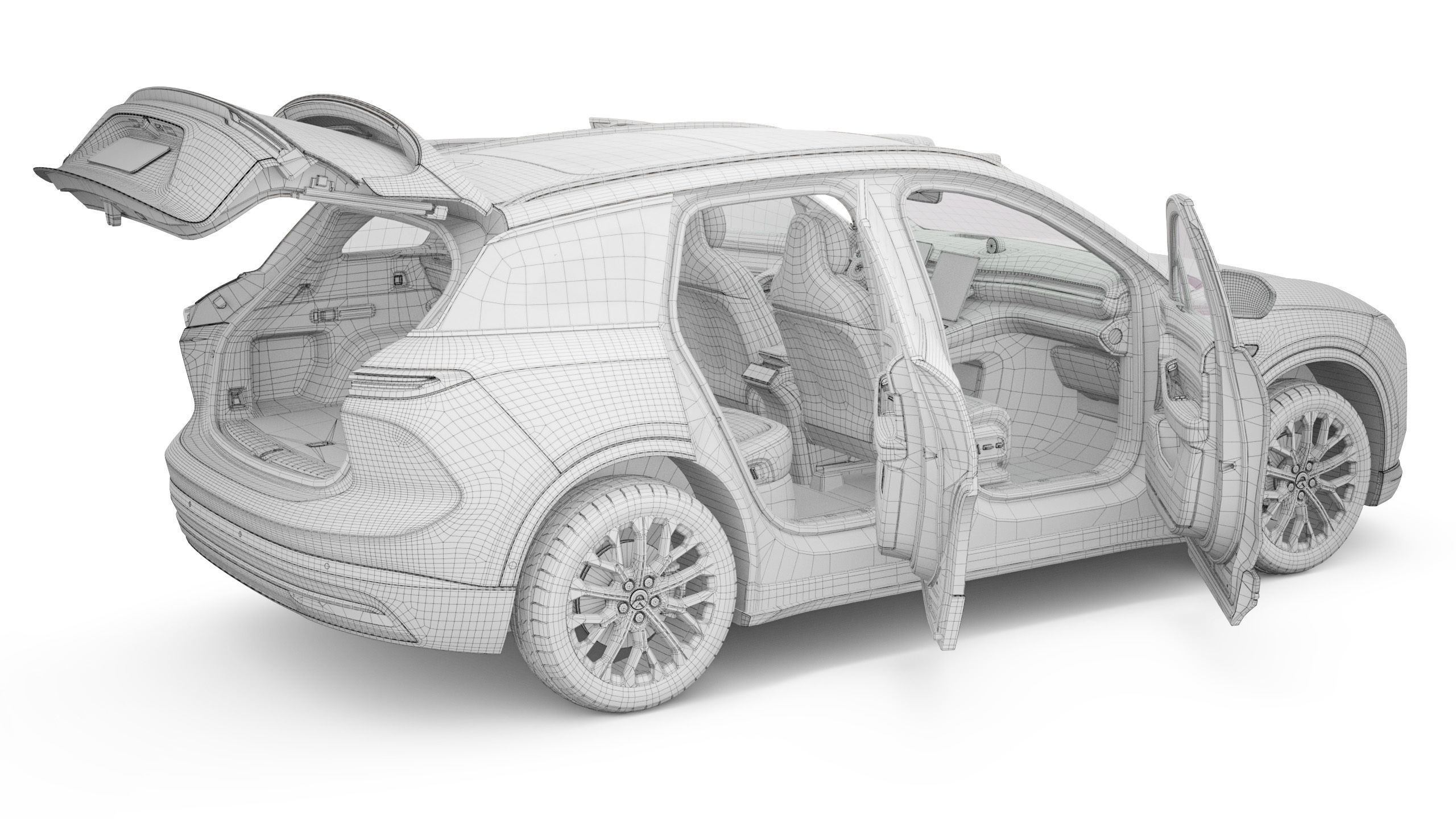 2024 NIO EL6 ES6 With Interior 3D model | CGTrader