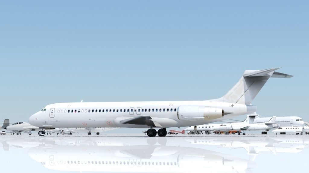 3D model B717 Low Poly Static Mesh VR / AR / low-poly | CGTrader