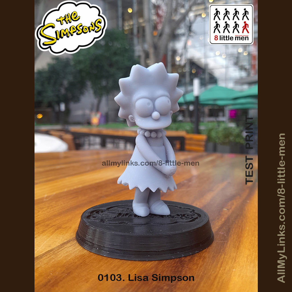 0103 Lisa Simpson 3D model 3D printable | CGTrader