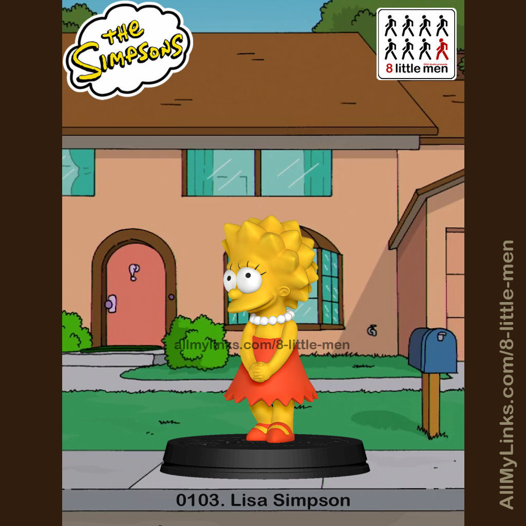 0103 Lisa Simpson 3D model 3D printable | CGTrader