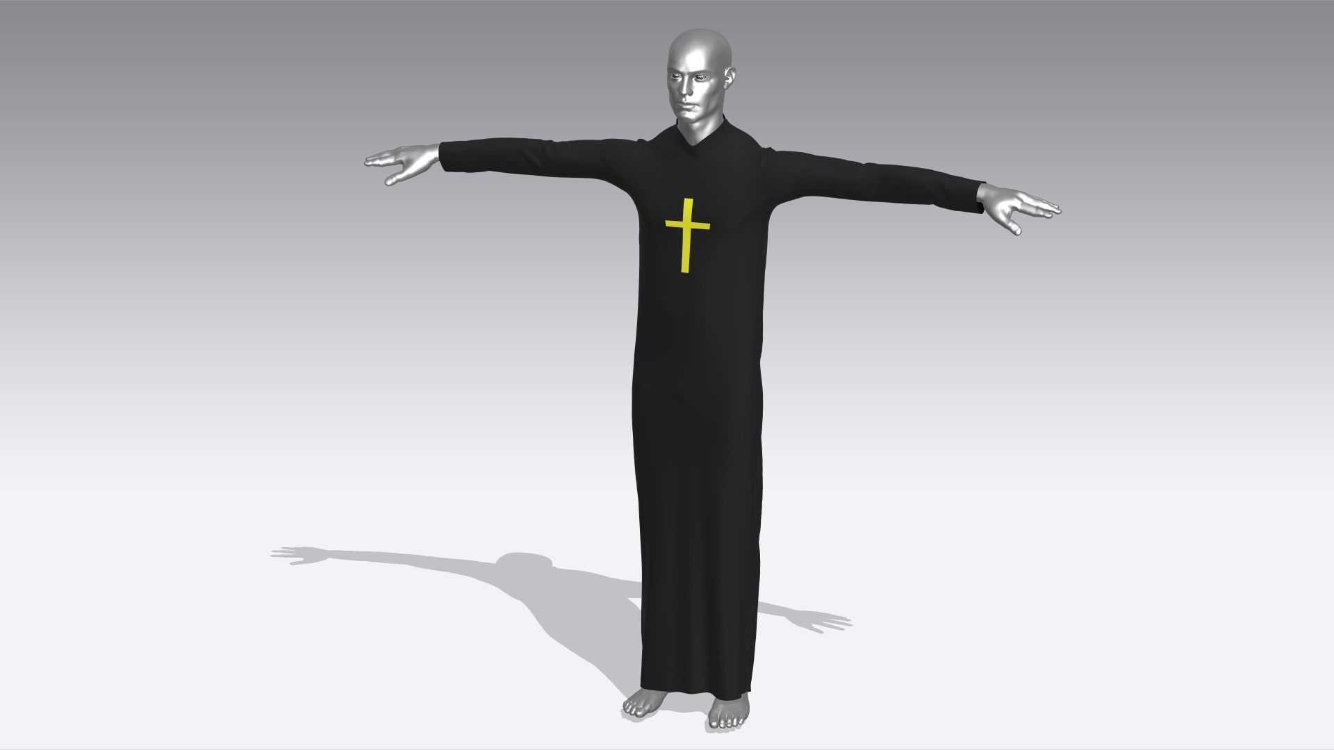 3D model Priest Clerical Clothing VR / AR / low-poly | CGTrader