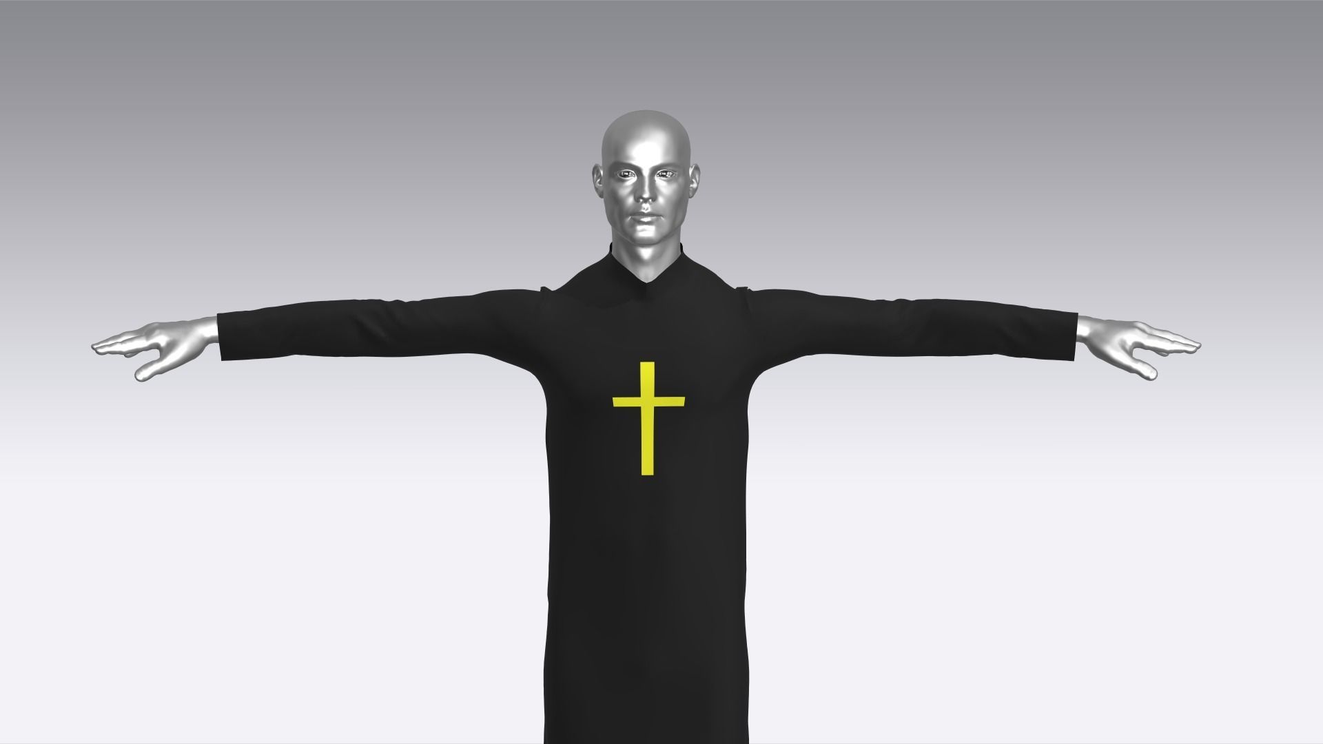 3D model Priest Clerical Clothing VR / AR / low-poly | CGTrader