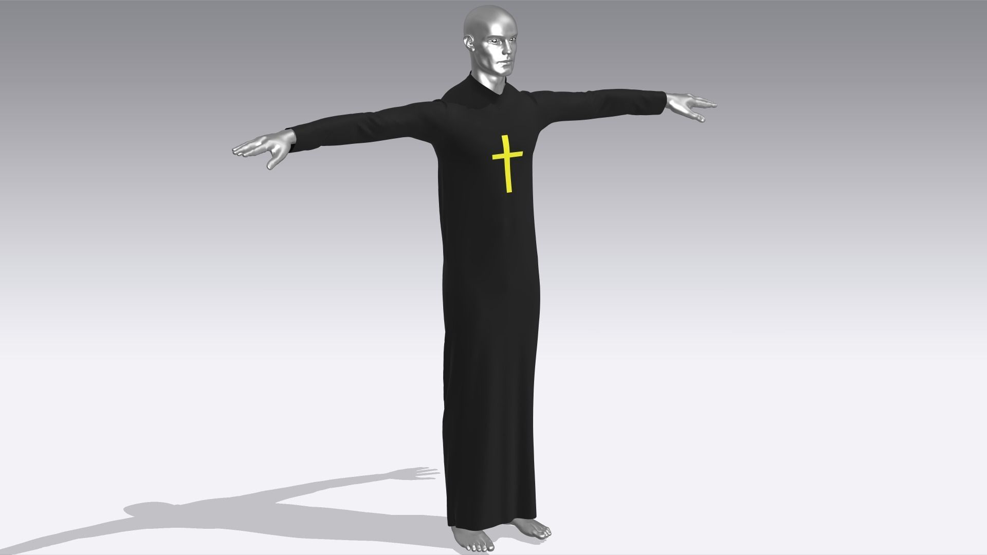 3D model Priest Clerical Clothing VR / AR / low-poly | CGTrader