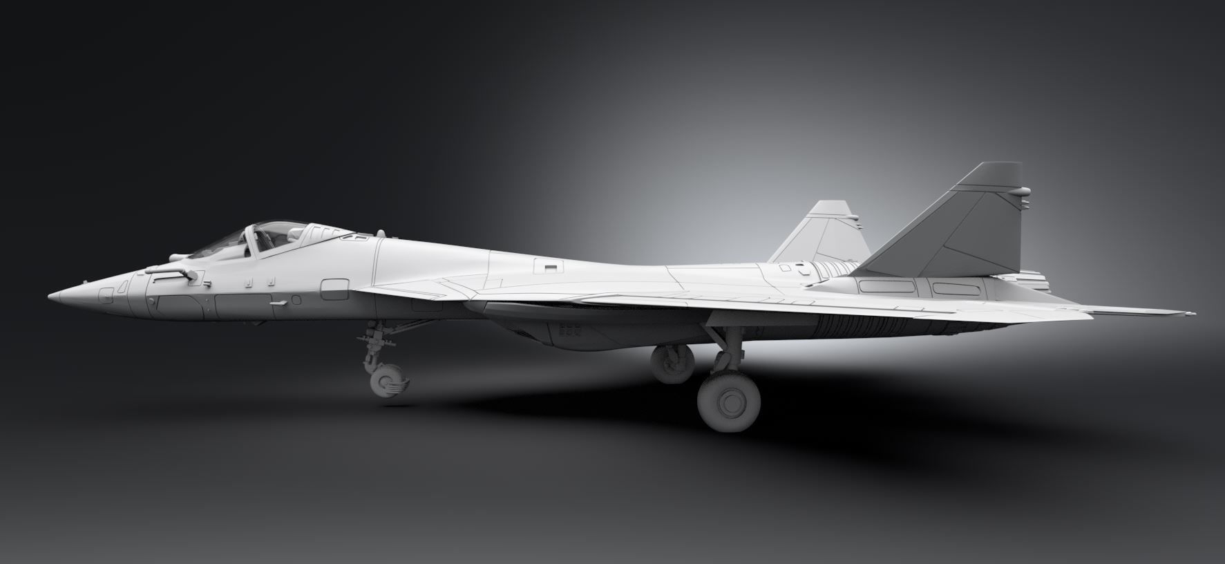 SU 57 Scale model 3D model 3D printable | CGTrader