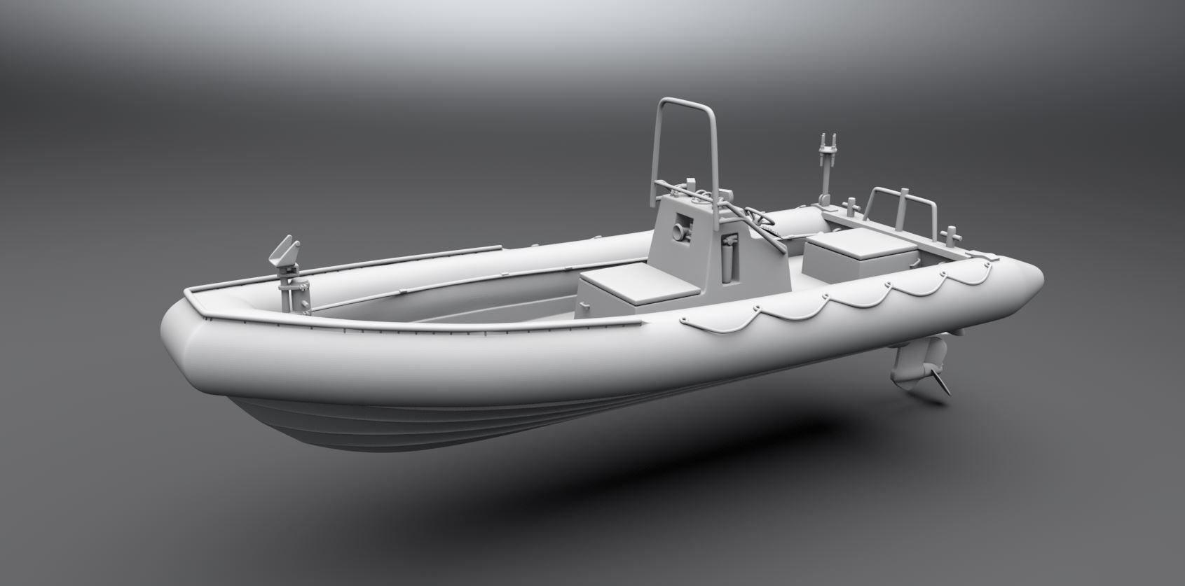 Sea Force 700 RHIB scale model 3D model 3D printable | CGTrader