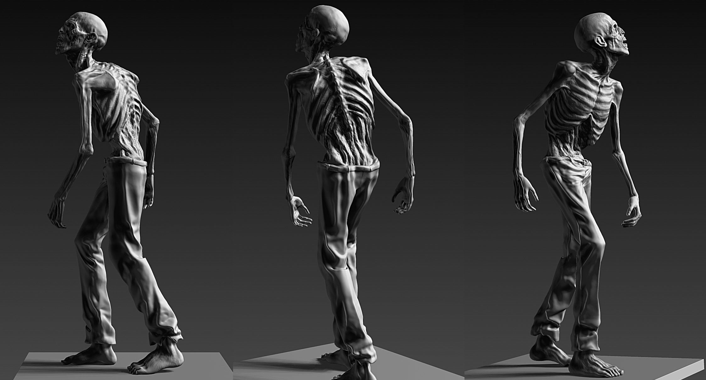Zombie 3D model 3D printable | CGTrader
