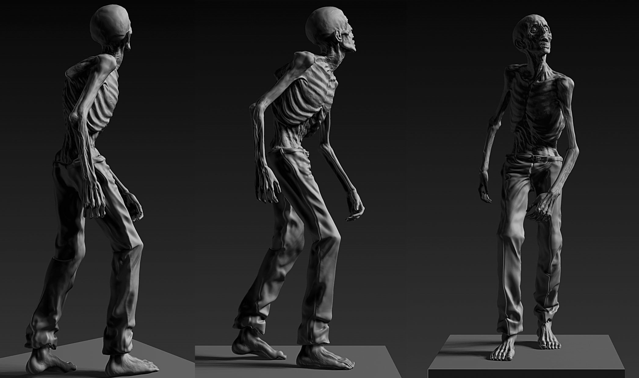 Zombie 3D model 3D printable | CGTrader