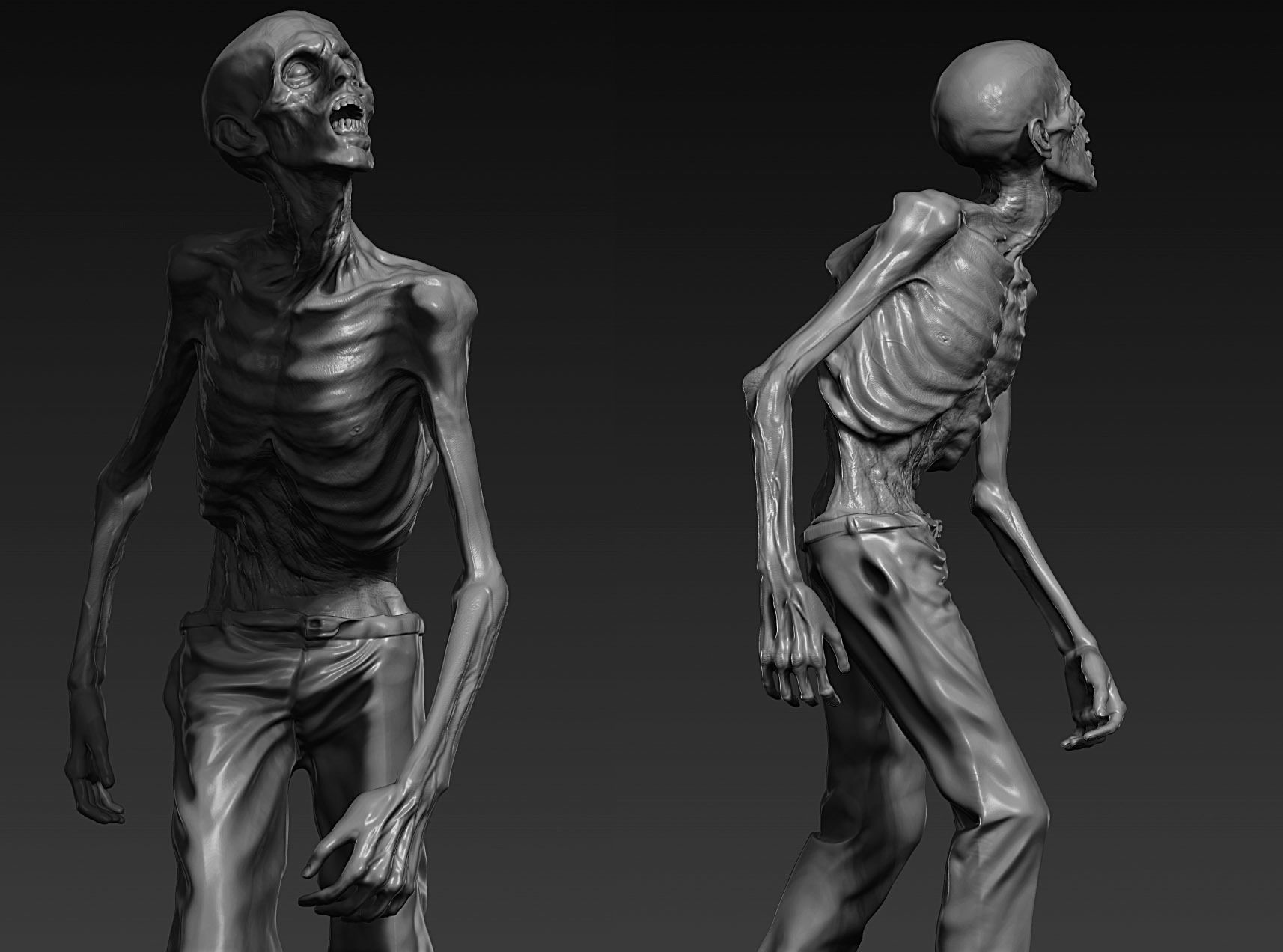 Zombie 3D model 3D printable | CGTrader
