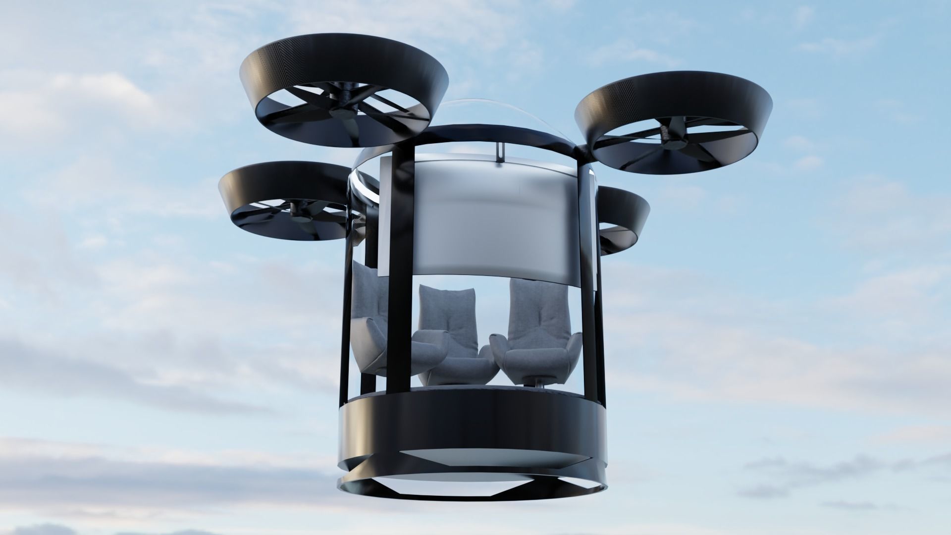 Lift - eVTOL 3D model | CGTrader