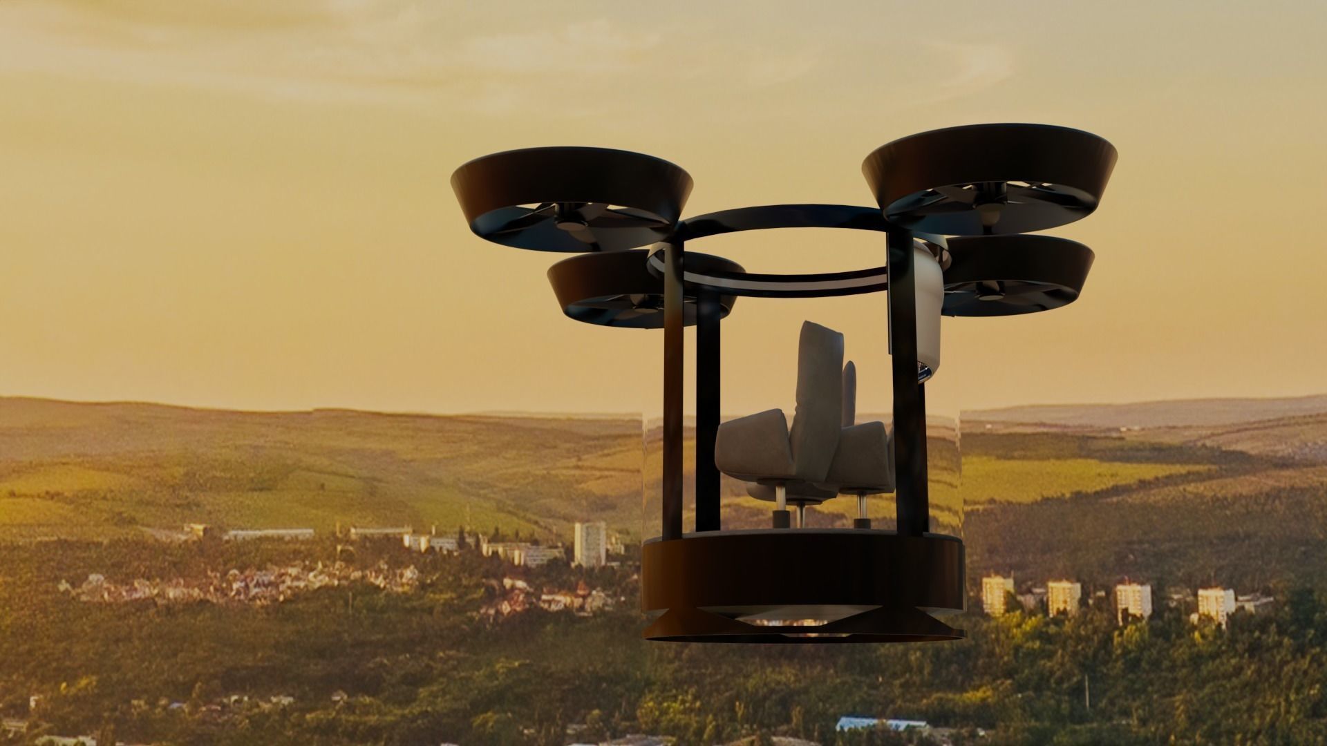 Lift - eVTOL 3D model | CGTrader