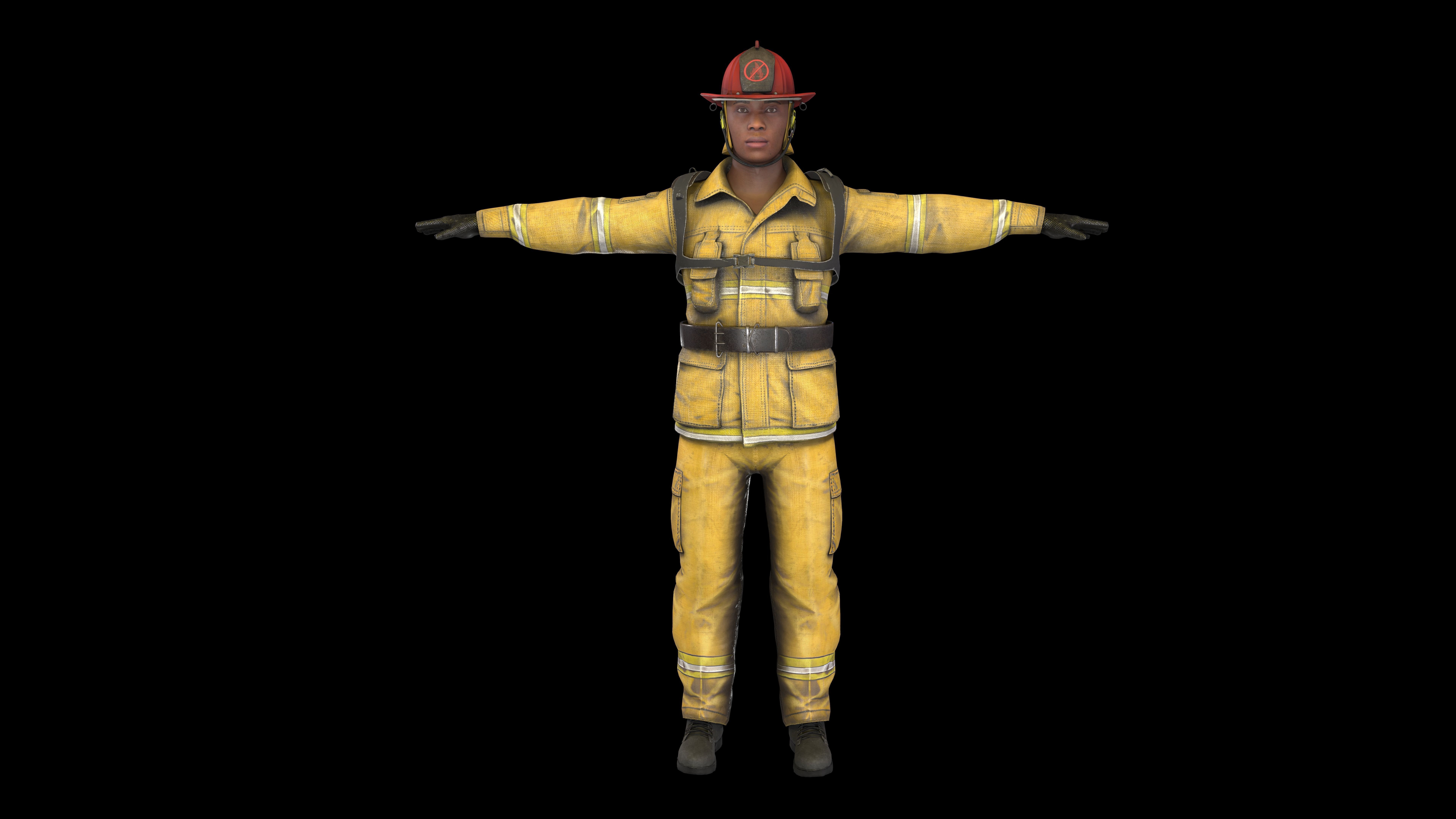 High-Quality Fireman 3D Model for Realistic Simulations free 3D model ...