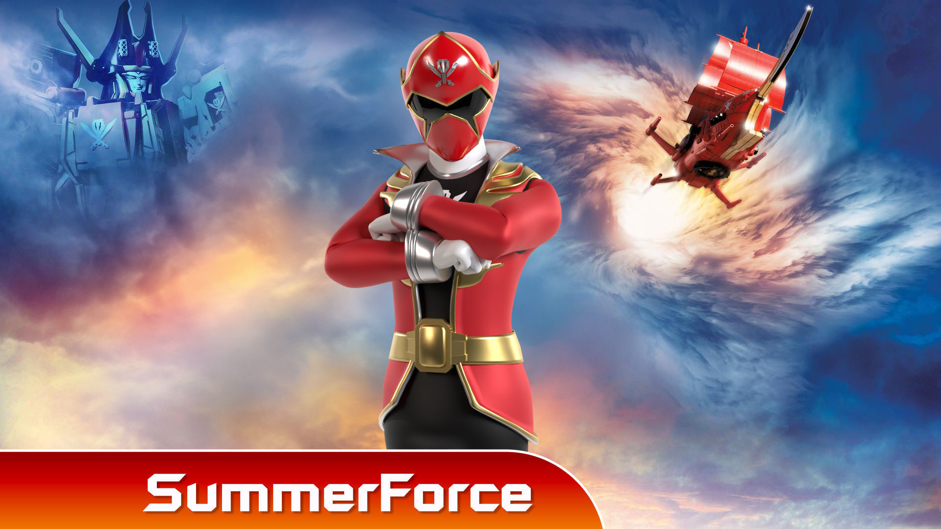 Red Pirate Ranger - Power Rangers Pirates 3D model rigged | CGTrader