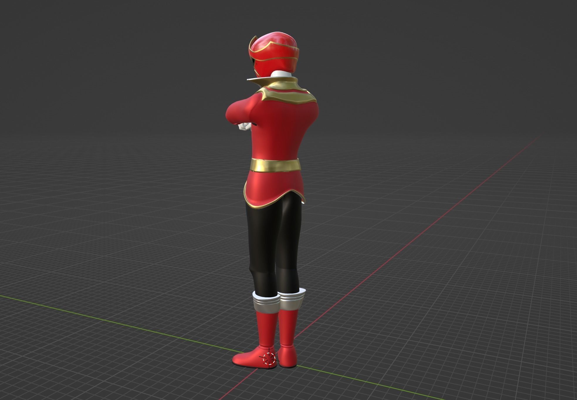 Red Pirate Ranger - Power Rangers Pirates 3D model rigged | CGTrader