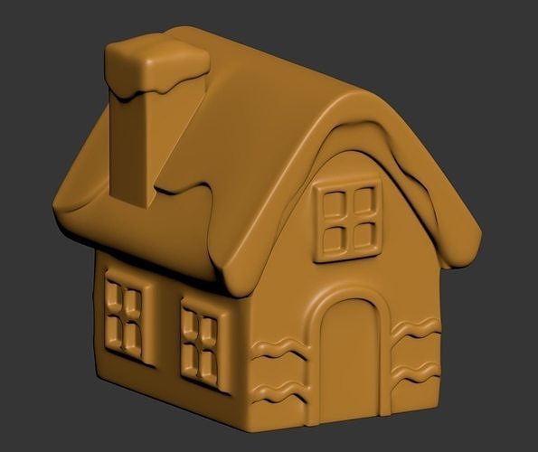 Gingerbread House 3D model 3D printable | CGTrader