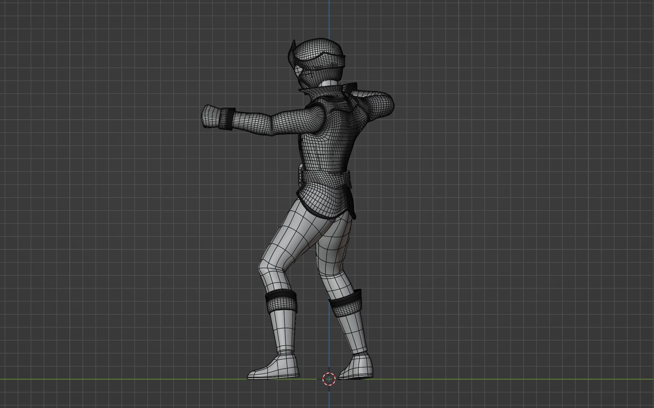 Blue Pirate Ranger - Power Rangers Pirates 3D model rigged | CGTrader