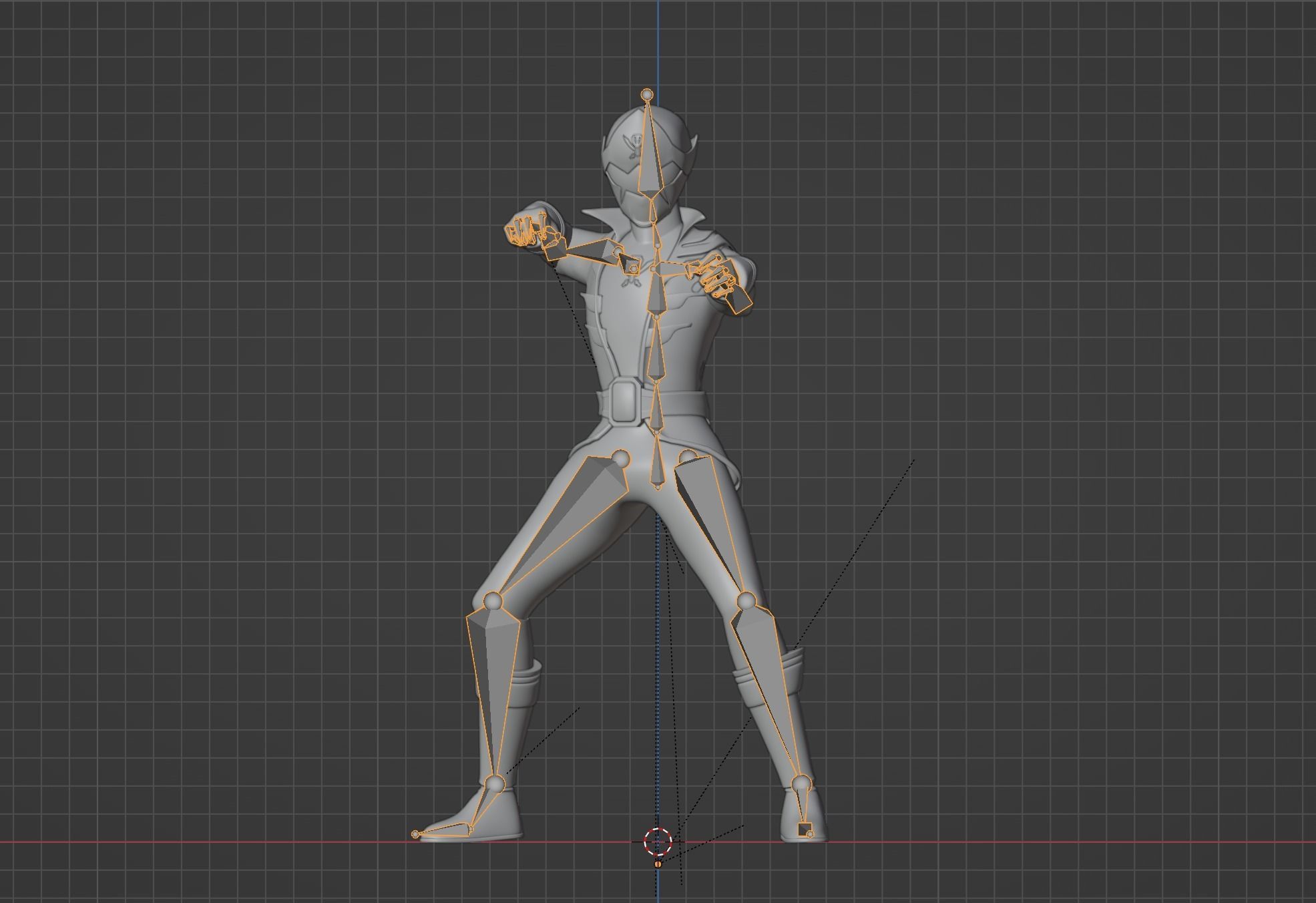 Blue Pirate Ranger - Power Rangers Pirates 3D model rigged | CGTrader