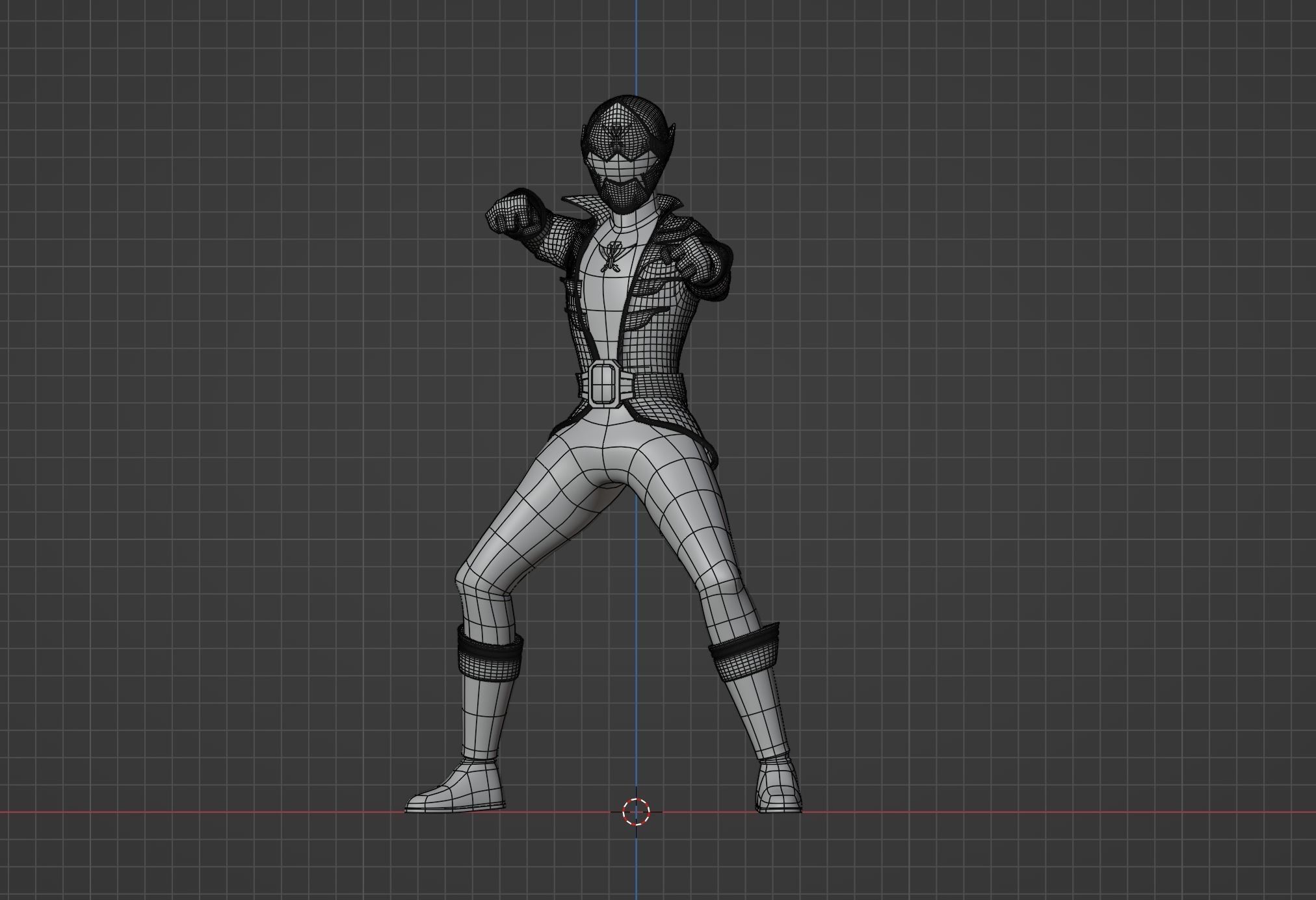 Blue Pirate Ranger - Power Rangers Pirates 3D model rigged | CGTrader