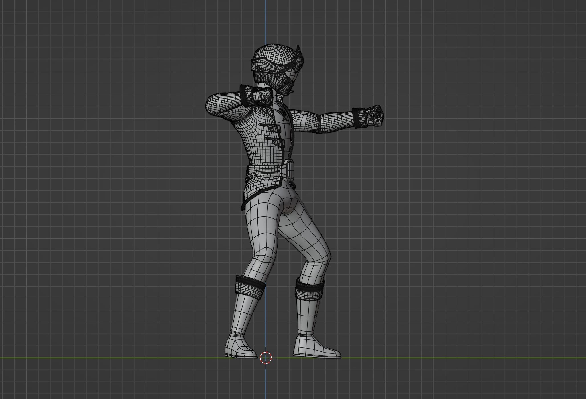 Blue Pirate Ranger - Power Rangers Pirates 3D model rigged | CGTrader