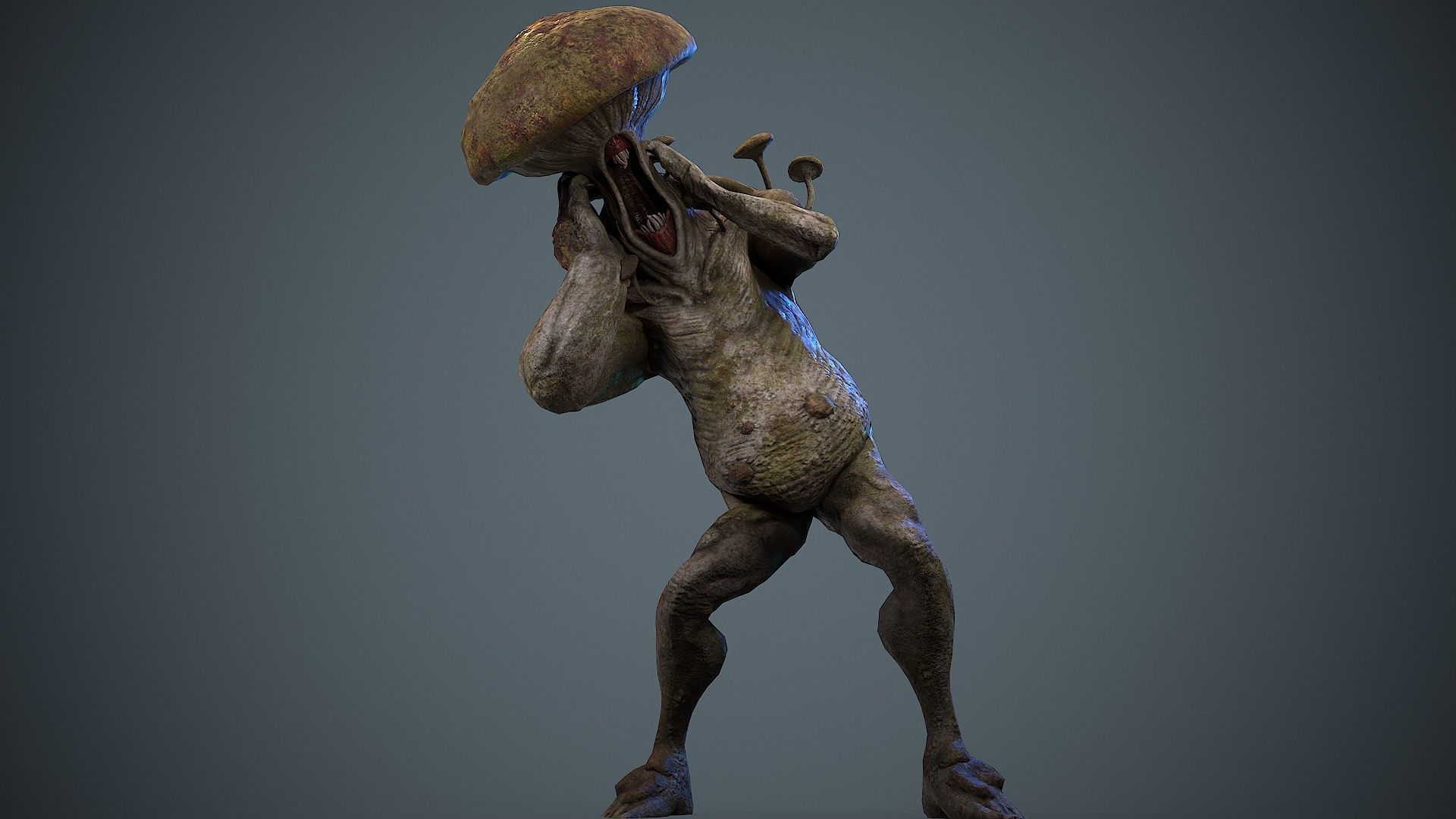 3D model Crazy Mushroom Monster VR / AR / low-poly | CGTrader