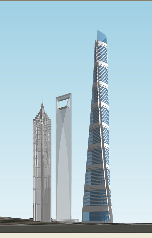 SU model of the modern super high-rise Shanghai Tower 3D model | CGTrader