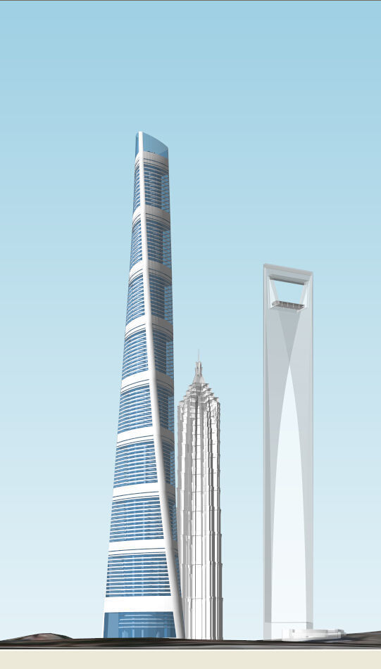 SU model of the modern super high-rise Shanghai Tower 3D model | CGTrader