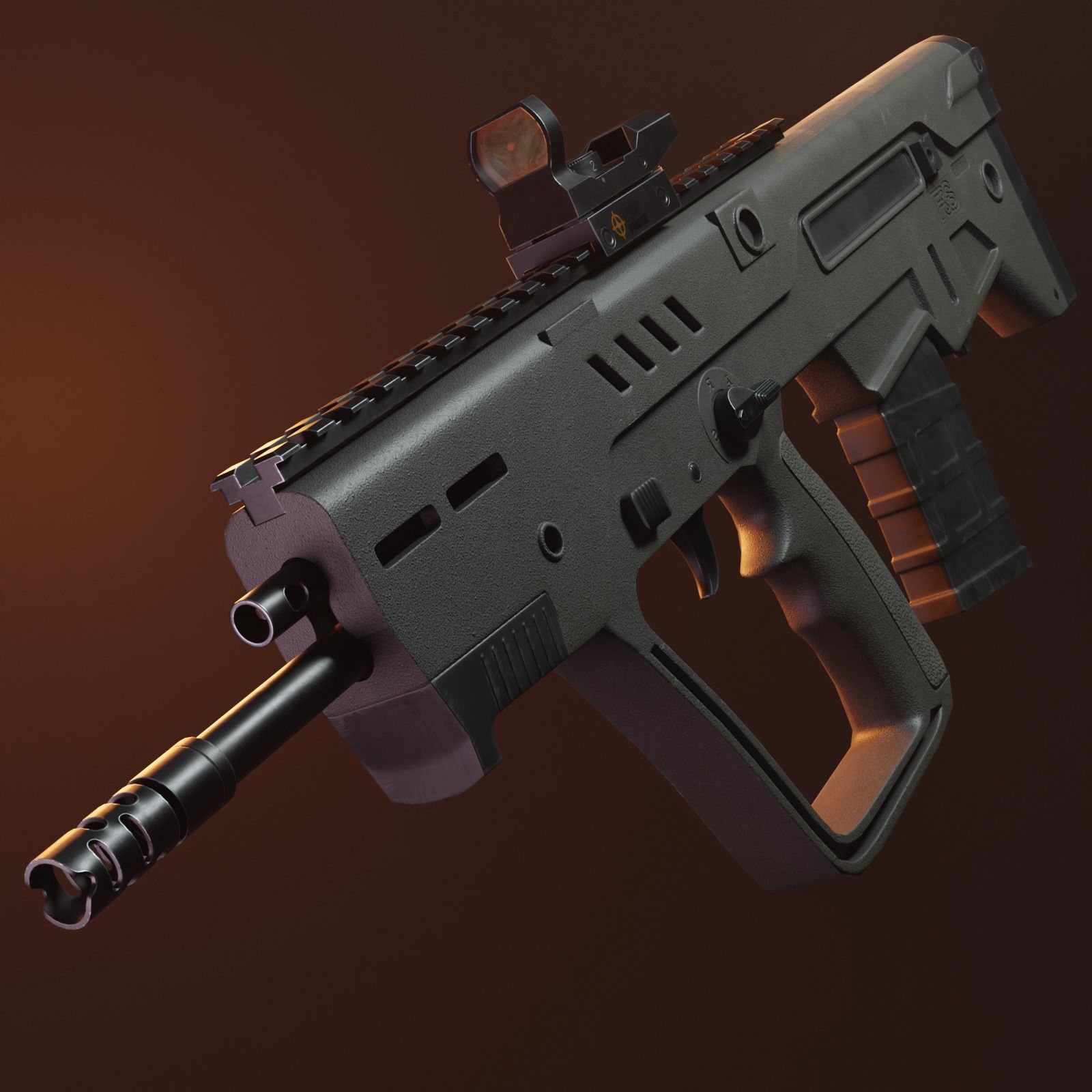 3D model TAR 21 inspired rifle VR / AR / low-poly | CGTrader