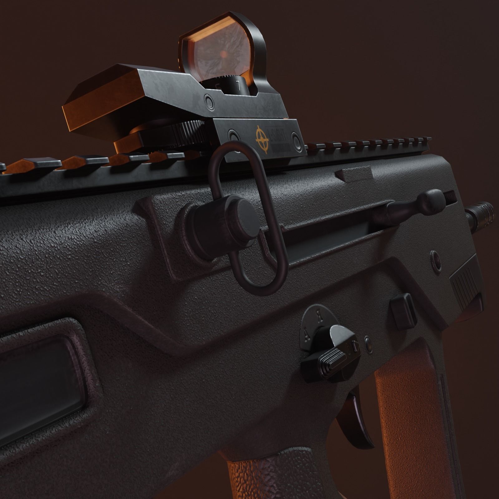 3D model TAR 21 inspired rifle VR / AR / low-poly | CGTrader