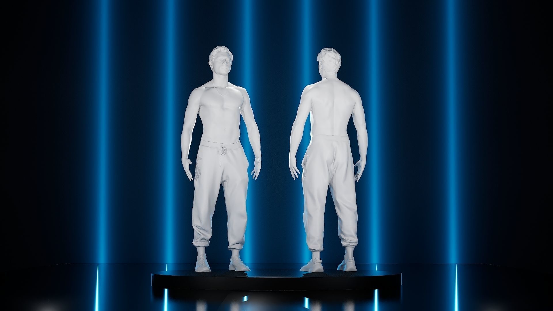 3D Scanned and Optimised - Realistic Athlete Model 3D model | CGTrader
