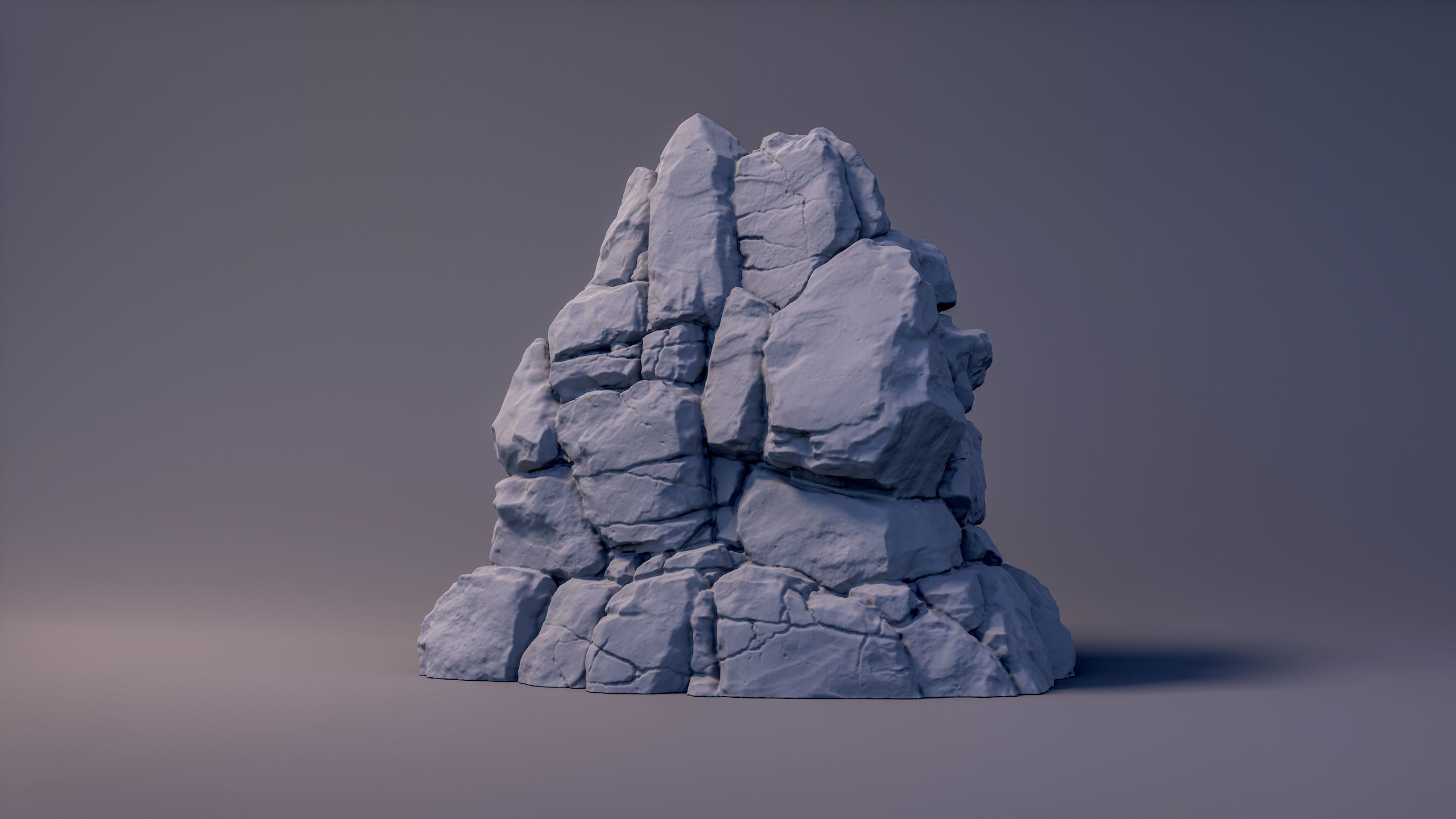 Cracked Cliff Rock 3D model 3D printable | CGTrader
