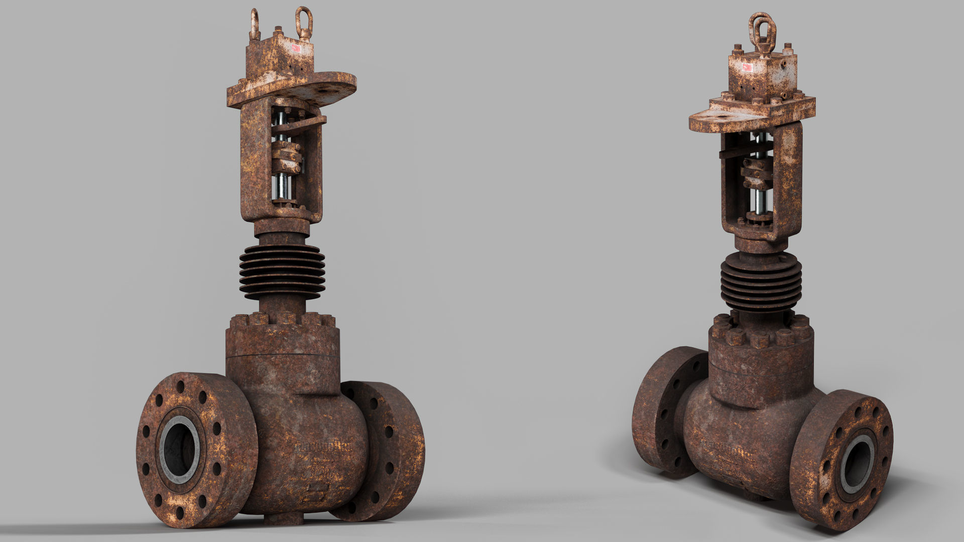 3D model Industrial old used valves VR / AR / low-poly | CGTrader