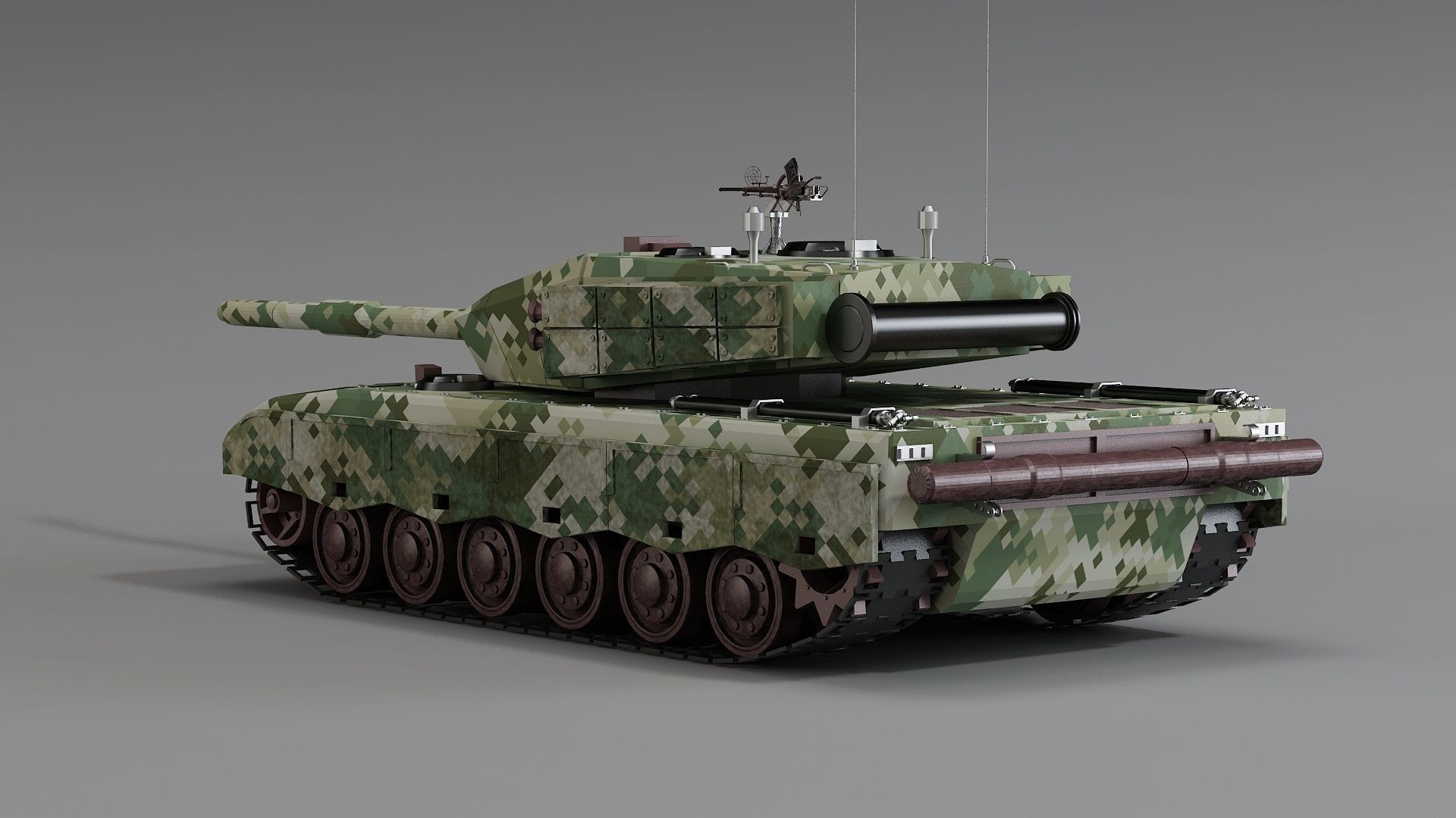 96A main battle Tank 96A tank ZTZ96A main battle tank 3D model | CGTrader