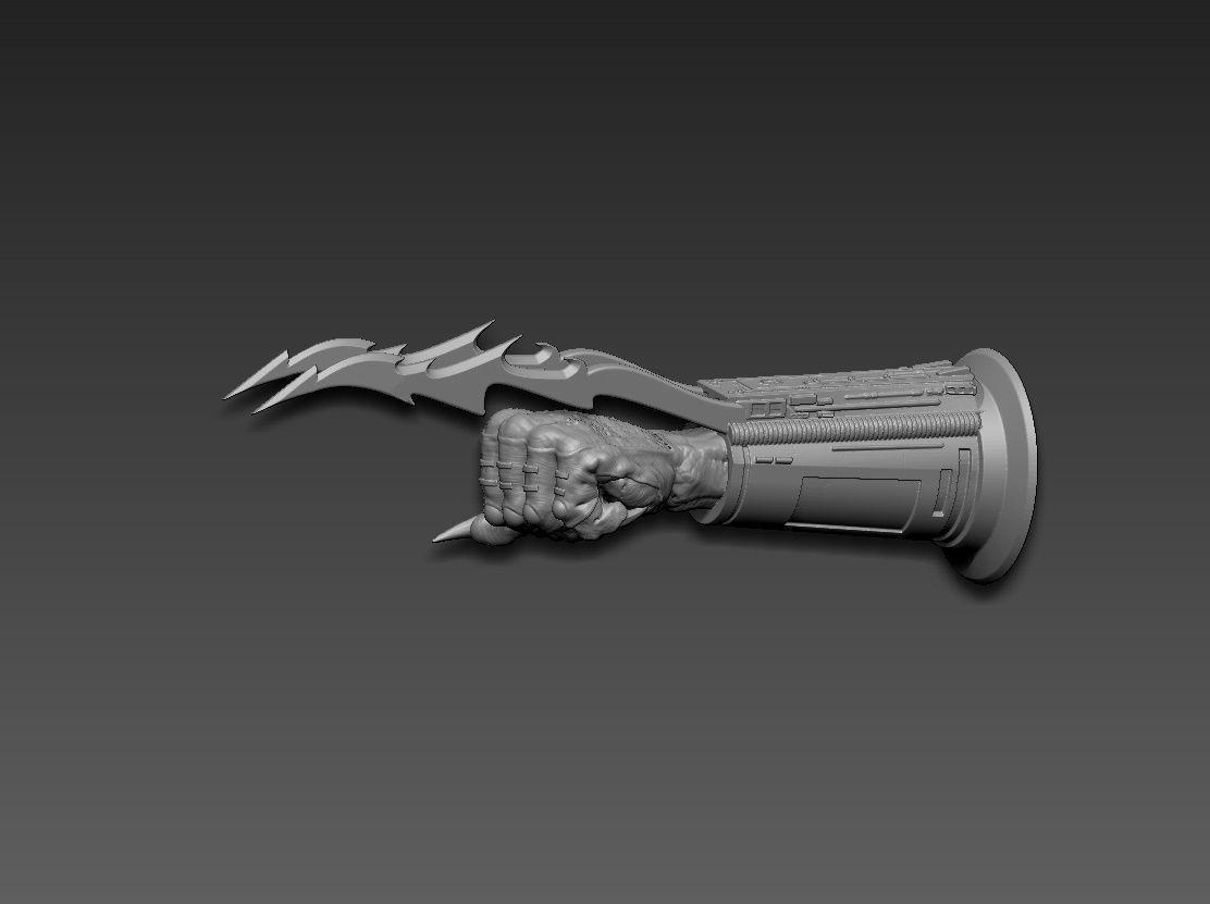 Predator hand 3D model 3D printable | CGTrader
