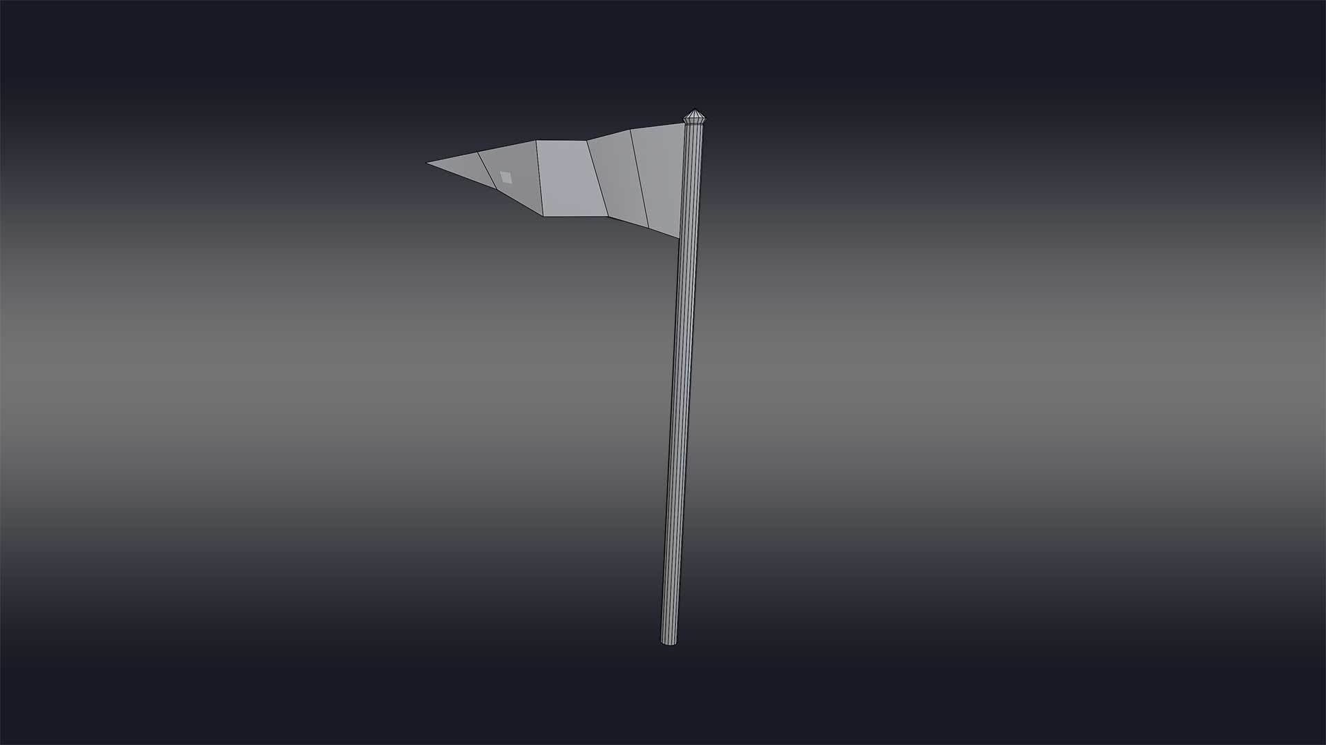 Pennant Flag free 3D model | CGTrader