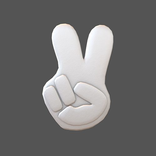3D model Winning Hand Symbol Glove v1 011 VR / AR / low-poly | CGTrader