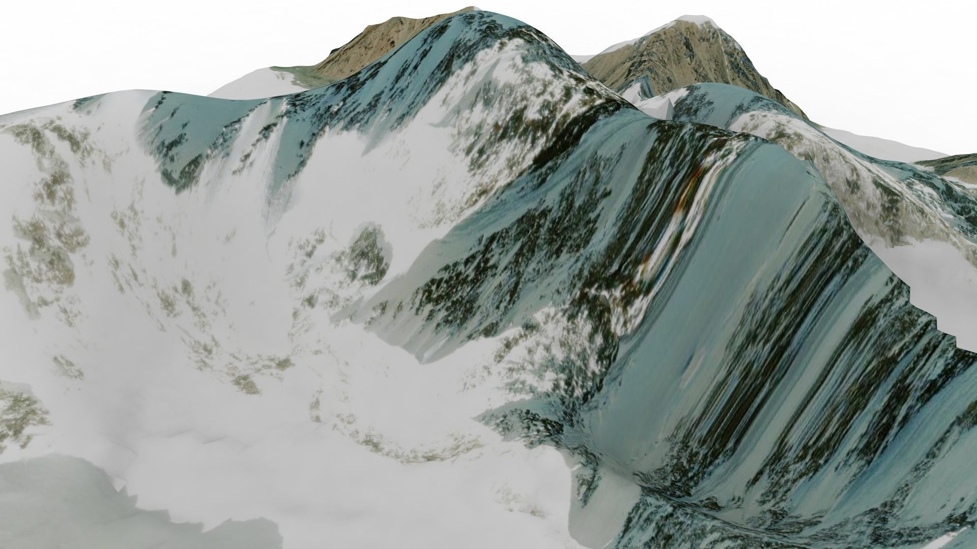 Bogda peak 3D model | CGTrader