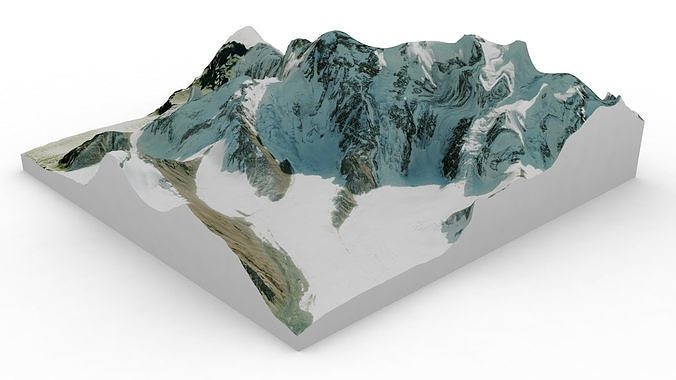 Bogda peak 3D model | CGTrader