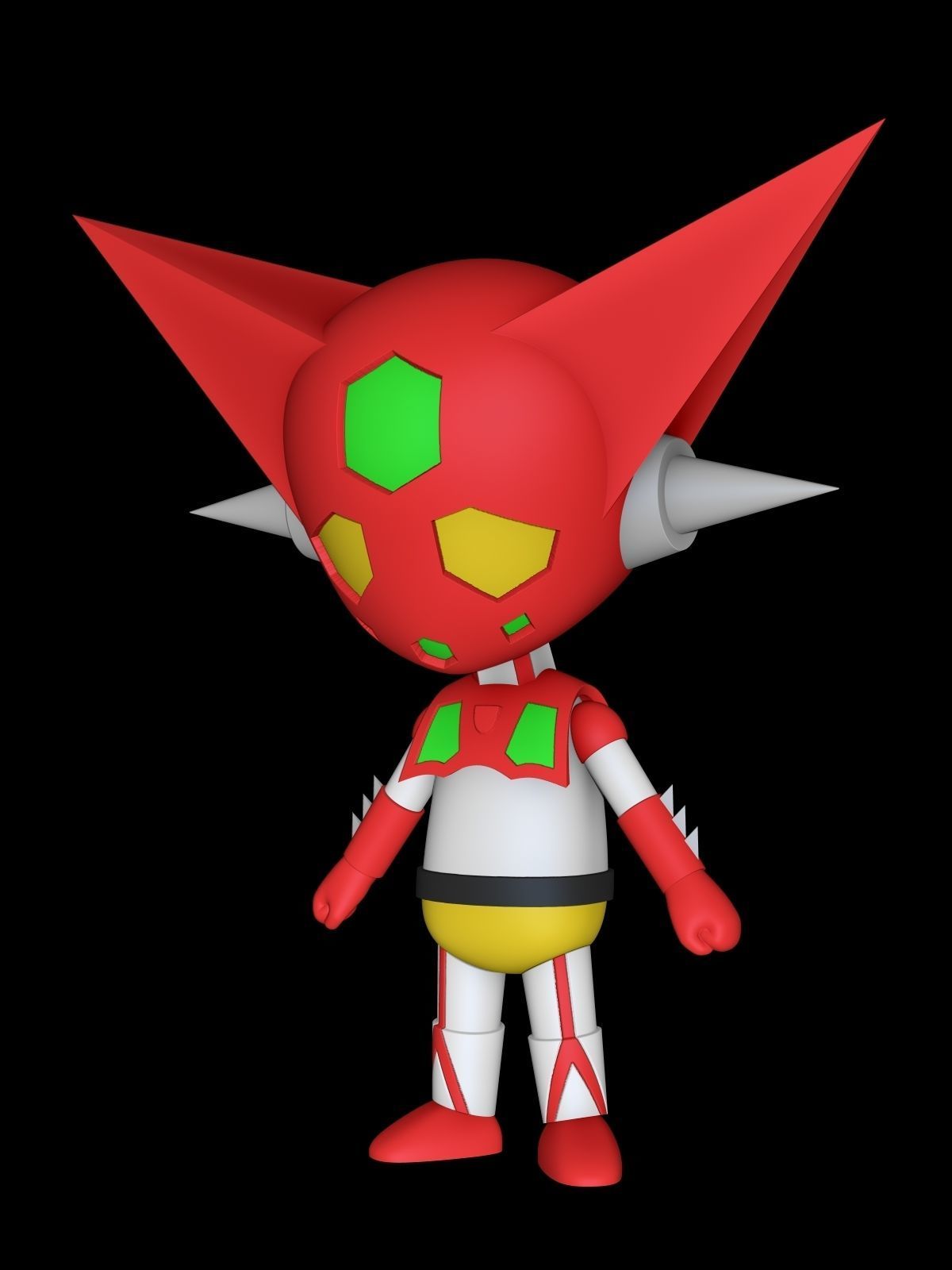 Sad Chibi Getter-1 3D model 3D printable | CGTrader
