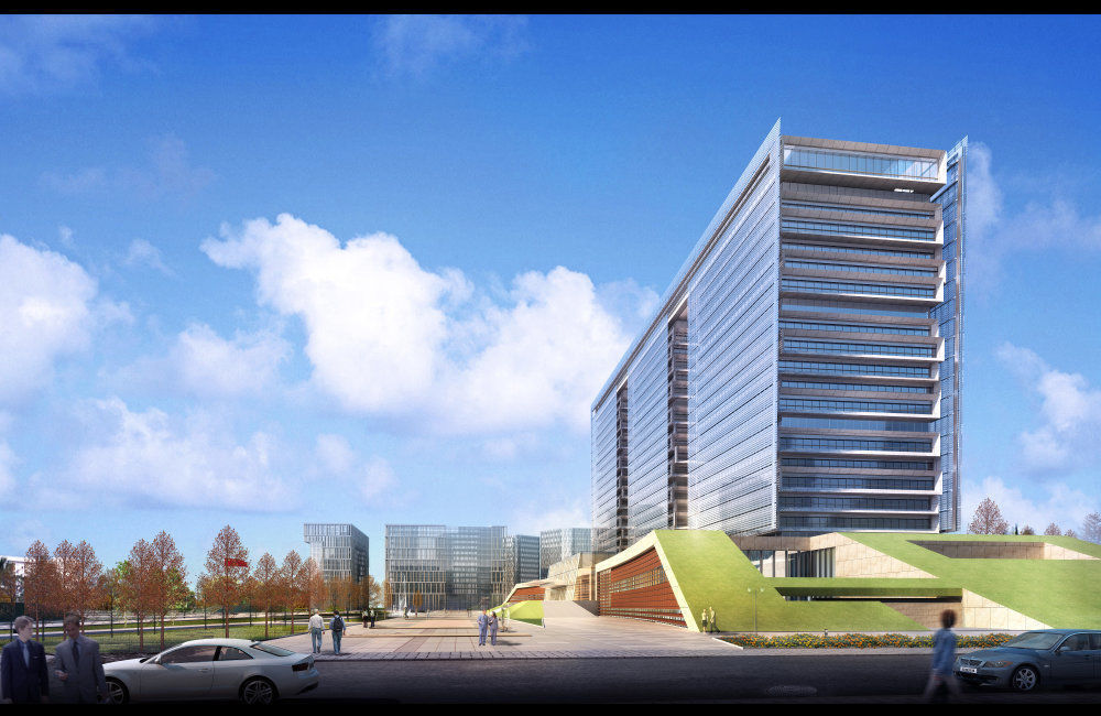 SU model of civic center square and government office building 3D model ...