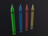 3D model Crayons crayon 3D Model VR / AR / low-poly | CGTrader