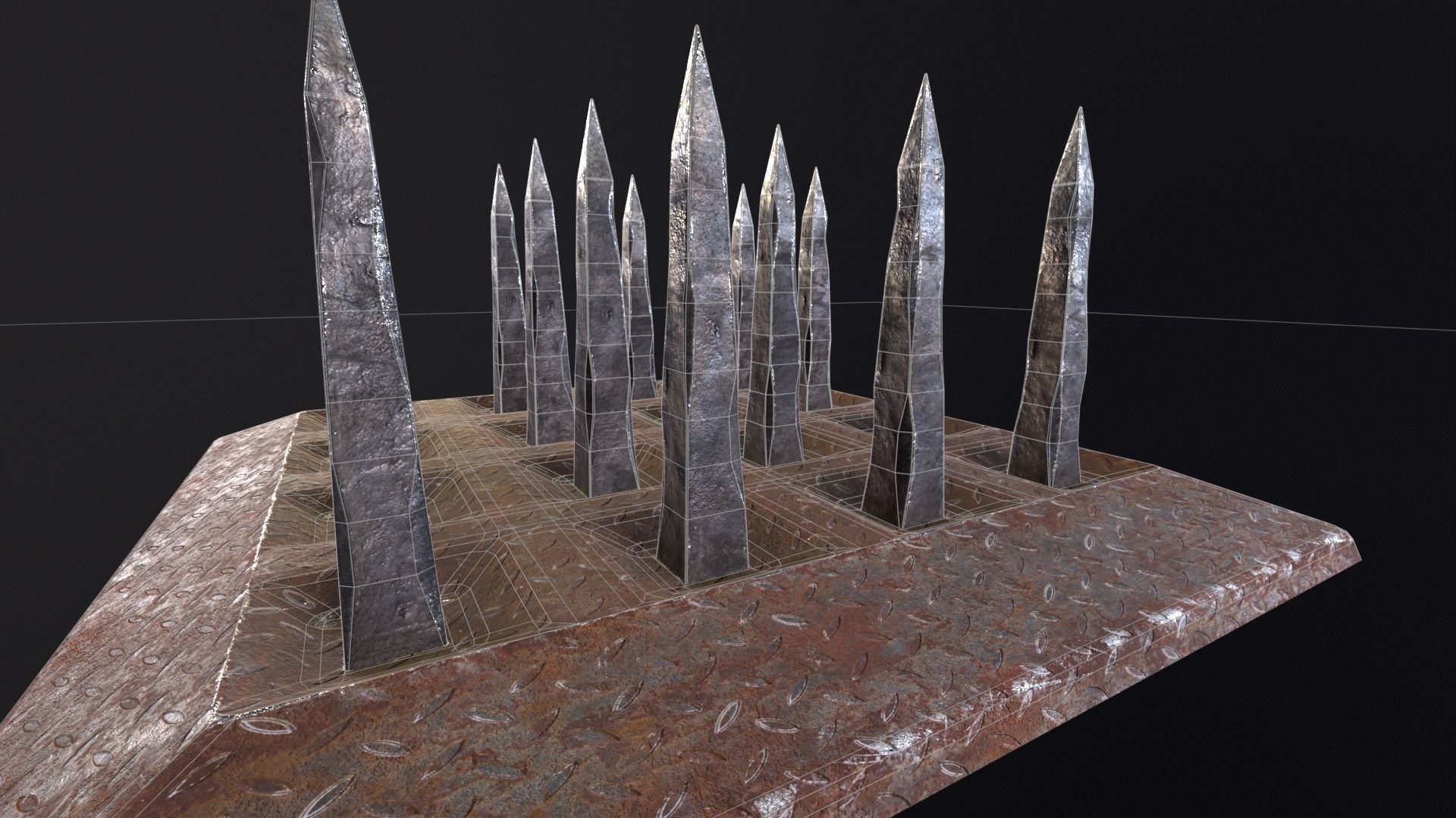 3D model Medieval Spikes Trap VR / AR / low-poly | CGTrader