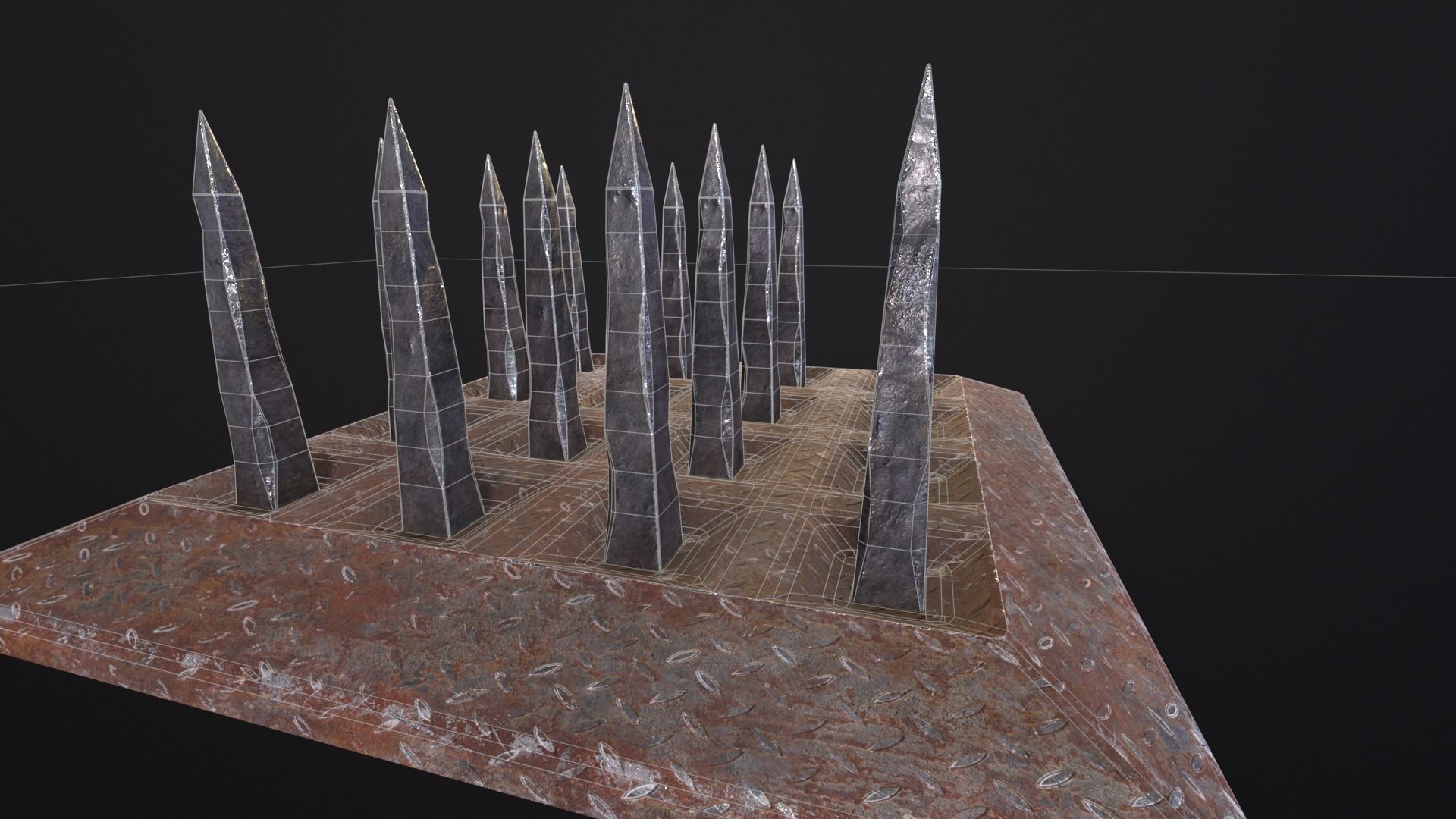 3D model Medieval Spikes Trap VR / AR / low-poly | CGTrader