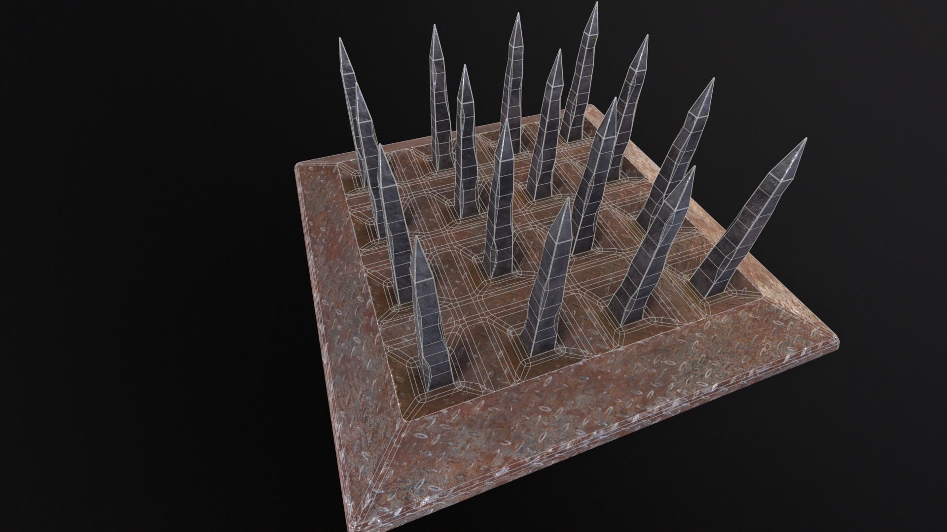 3D model Medieval Spikes Trap VR / AR / low-poly | CGTrader