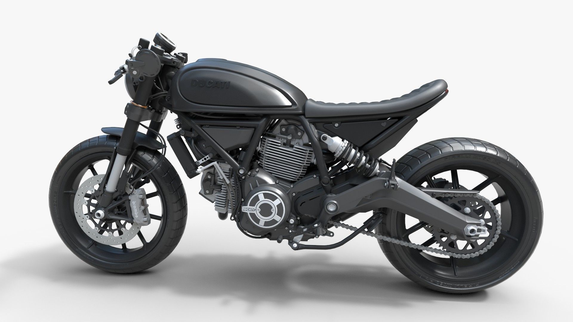3D model Ducati Bike Trails - Scrambler Bike - Custom Ducati Scrambler ...