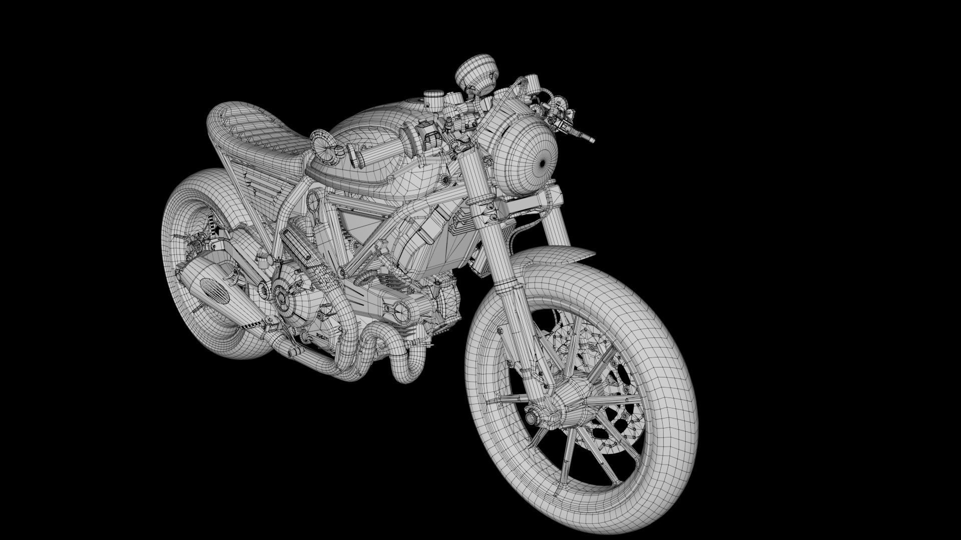 3D model Ducati Bike Trails - Scrambler Bike - Custom Ducati Scrambler ...