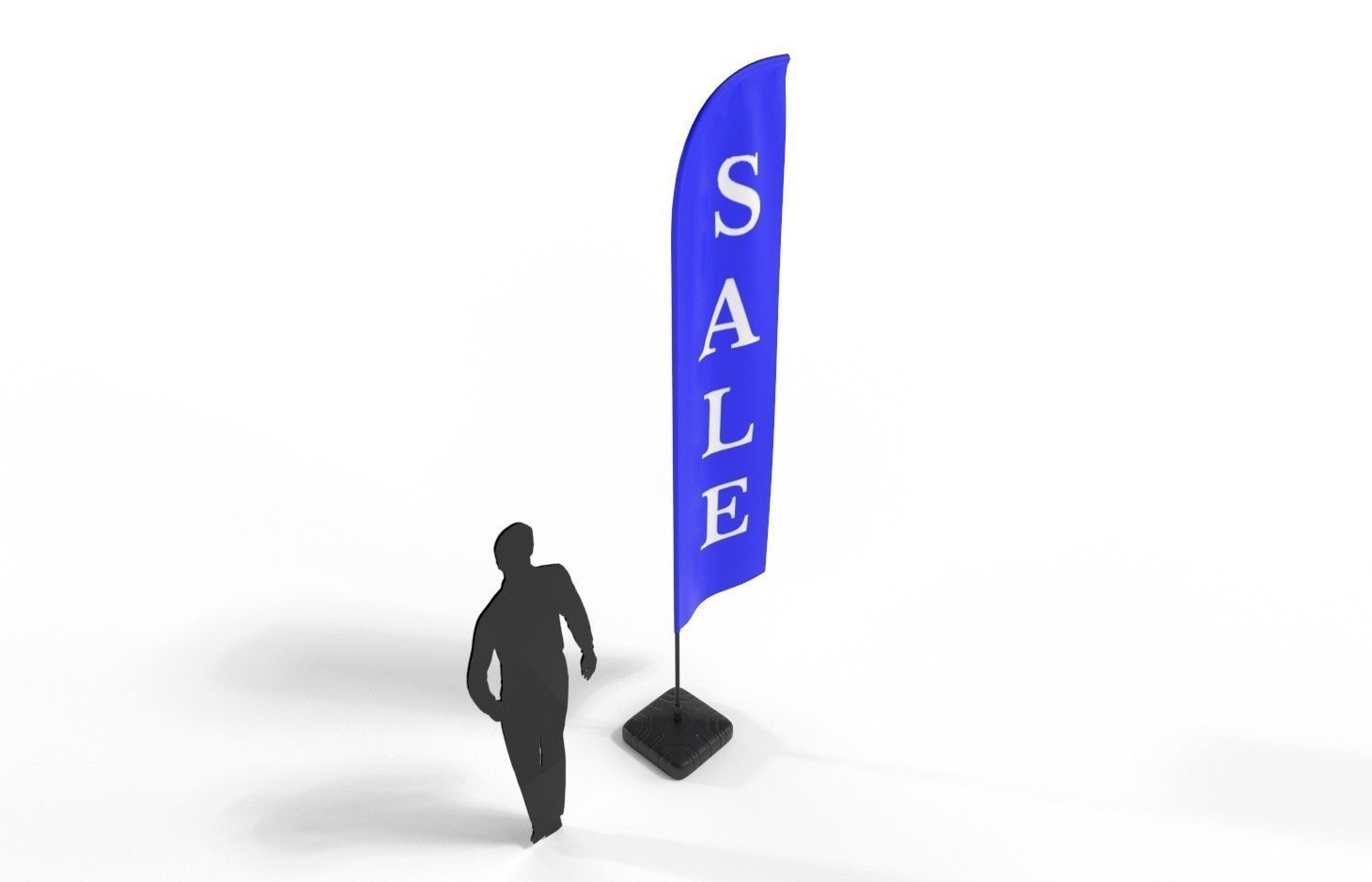 3D model Banner Flag 01B VR / AR / low-poly | CGTrader