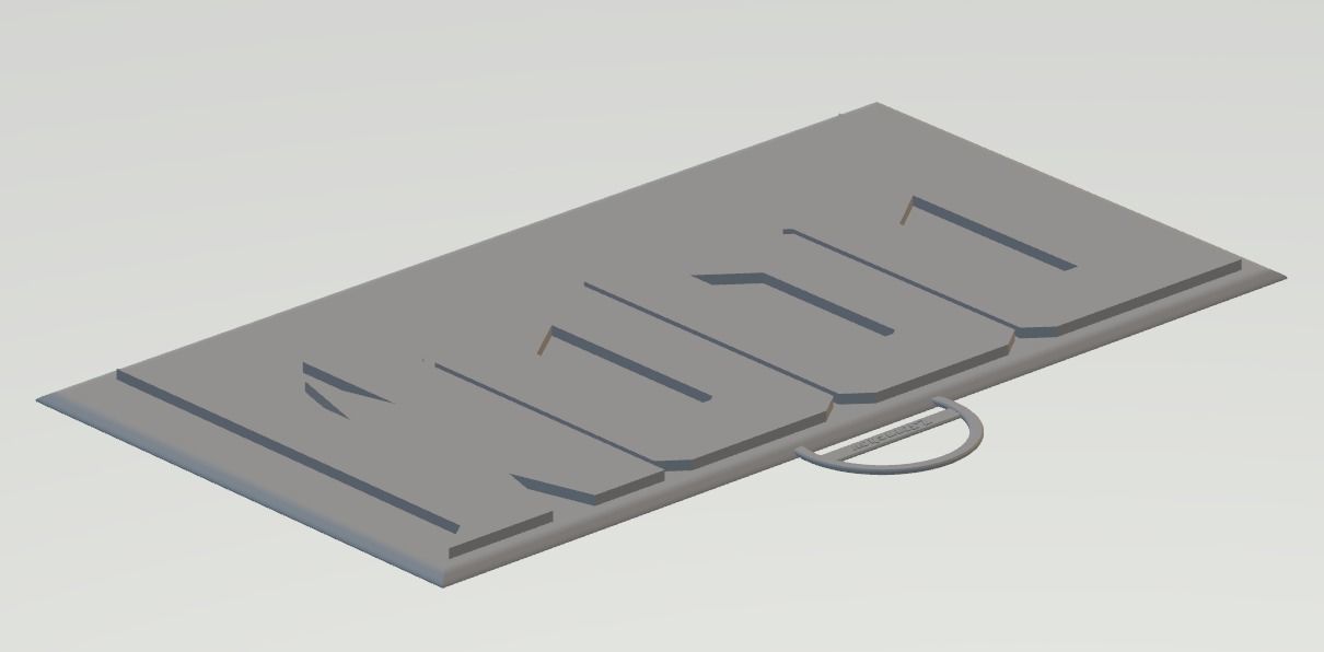 Doom Logo Keychain 3D model 3D printable | CGTrader