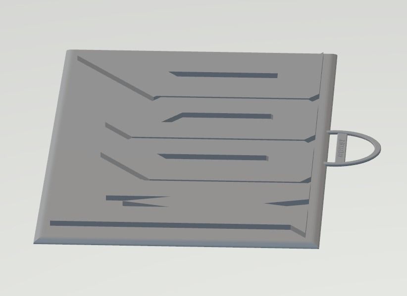Doom Logo Keychain 3D model 3D printable | CGTrader