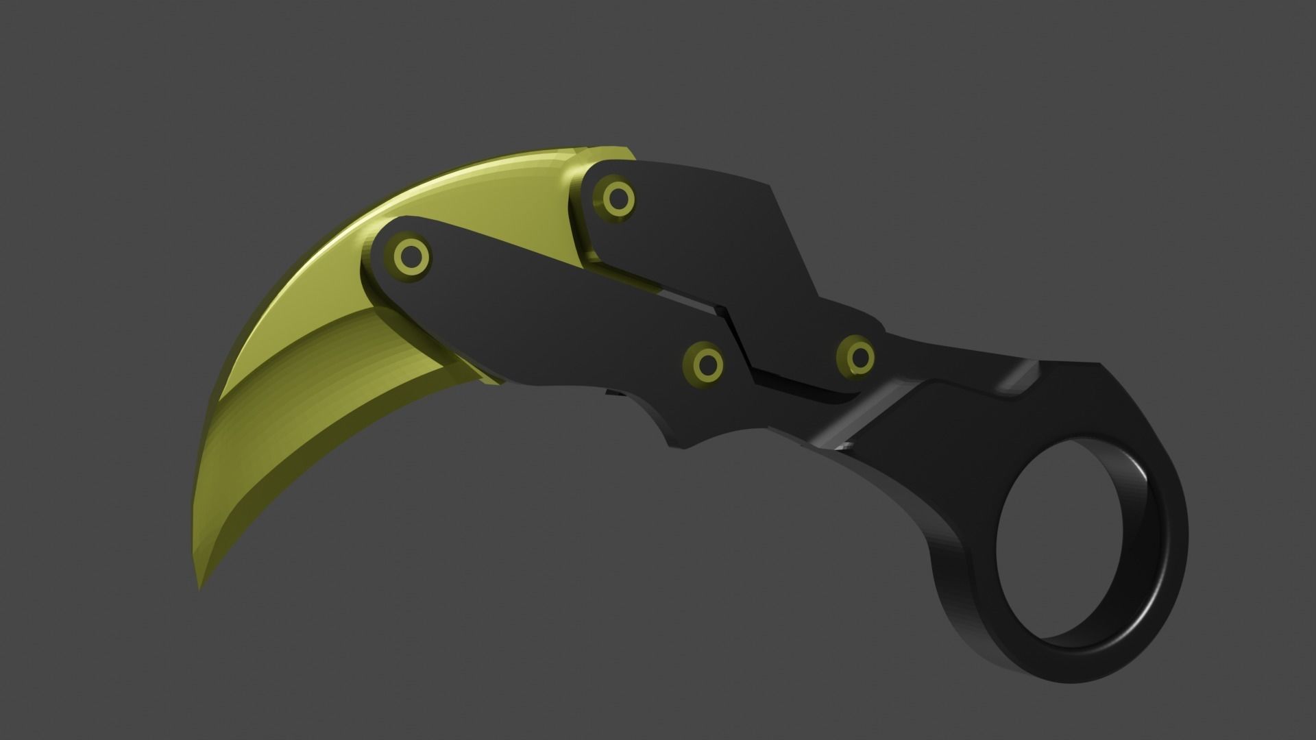 3D Print Foldable Kerambit 3D model 3D printable | CGTrader